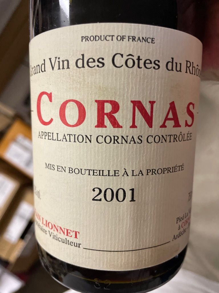 2000 Jean Líonnet Cornas, France, Rhône, Northern Rhône, Cornas ...