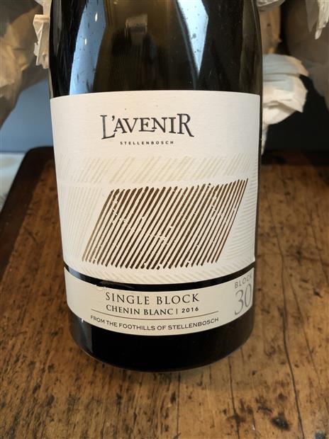 2014 L'Avenir Chenin Blanc Single Block, South Africa, Coastal Region ...