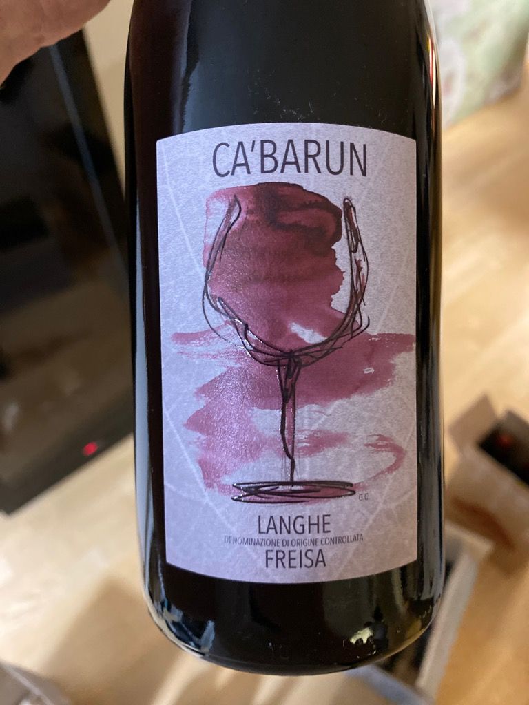 2019 Ca'Barun di Peter Thomsen Langhe Freisa, Italy, Piedmont, Langhe ...