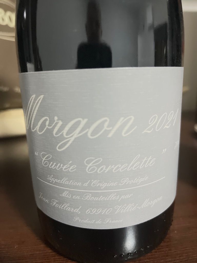 2021 Jean Foillard Morgon Cuvée Corcelette, France, Burgundy ...