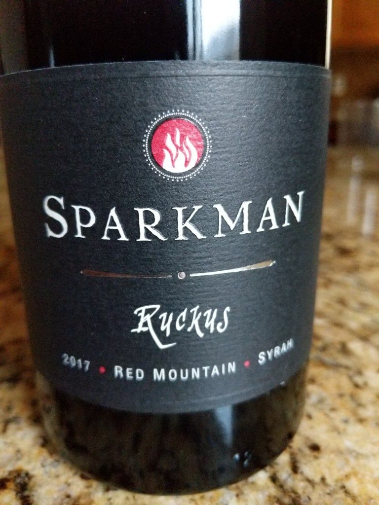 2017 Sparkman Cellars Syrah Ruckus, USA, Washington, Columbia Valley ...