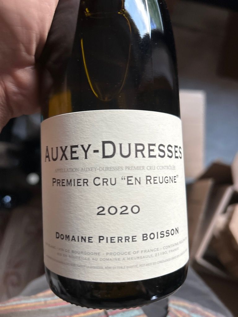 2020 Pierre Boisson Auxey-Duresses 1er Cru En Reugne, France, Burgundy ...