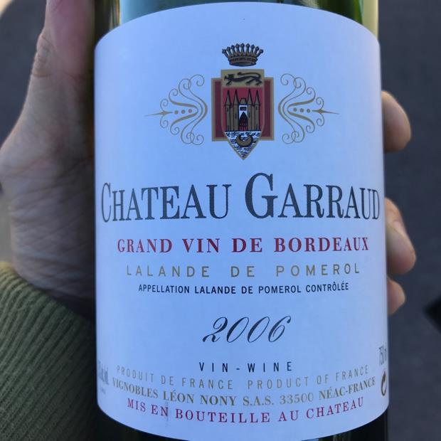 2006 Château Garraud, France, Bordeaux, Libournais, Lalande de Pomerol ...