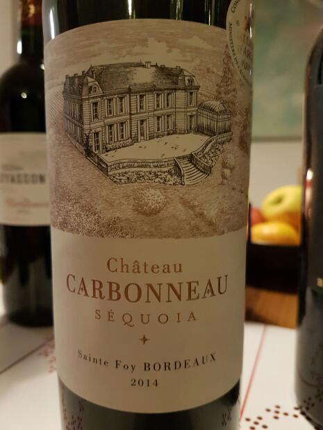 2014 Château Carbonneau Sequoia, France, Bordeaux, Entre-Deux-Mers ...