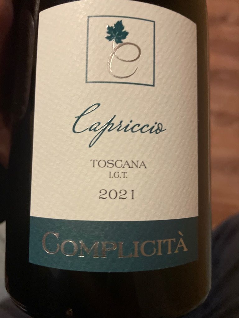 2021 Complicità Capriccio Rosè Toscana IGT, Italy, Tuscany, Toscana IGT ...