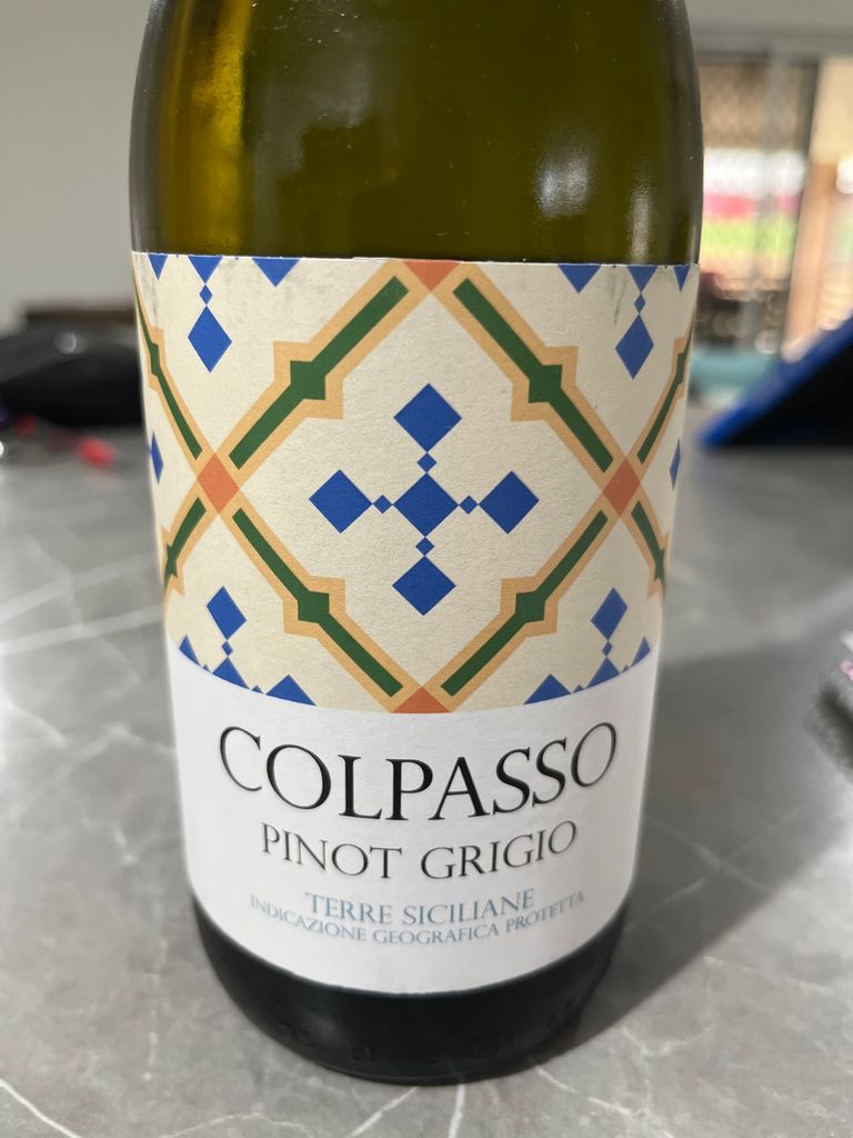 2021 Colpasso Pinot Grigio Terre Siciliane, Italy, Sicily, Terre ...