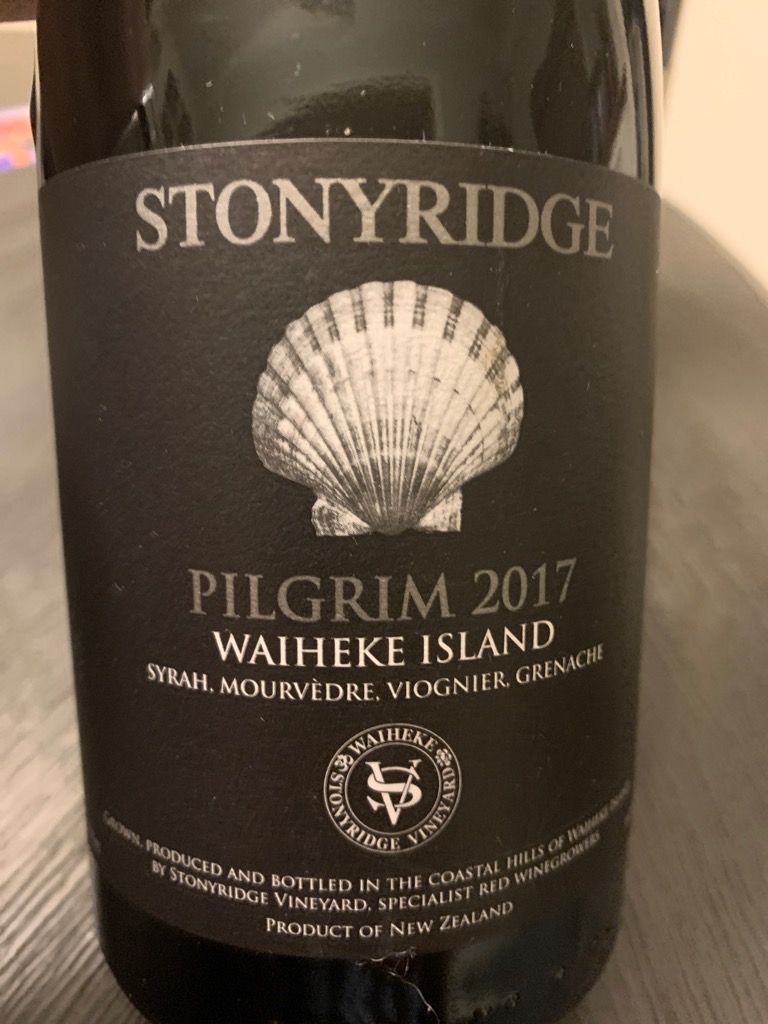 2017 Stonyridge Vineyard Pilgrim, New Zealand, North Island, Auckland ...
