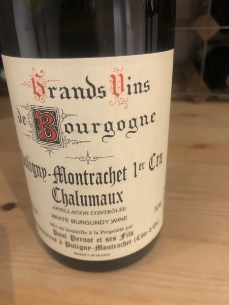 2017 Paul Pernot et ses Fils Puligny-Montrachet 1er Cru Les Chalumeaux ...