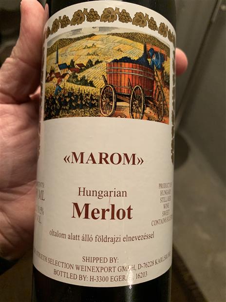 NV Marom, Hungary - CellarTracker