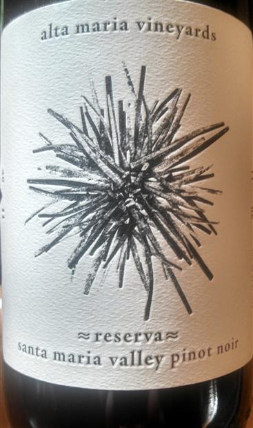 2011 Alta Maria Pinot Noir Reserva, USA, California, Central Coast ...