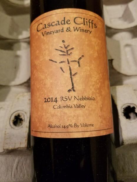2014 Cascade Cliffs Nebbiolo RSV, USA, Washington, Columbia Valley ...