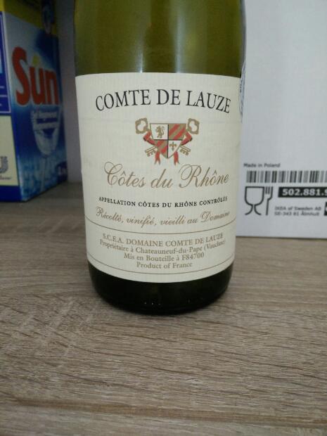 2012 Domaine Comte de Lauze Côtes du Rhône, France, Rhône, Southern ...