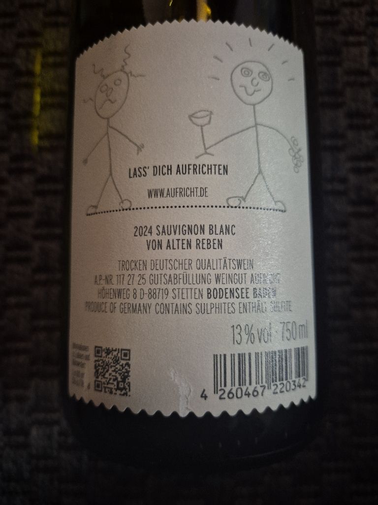 2024 Aufricht Sauvignon Blanc Alte Reben, Germany, Baden - CellarTracker