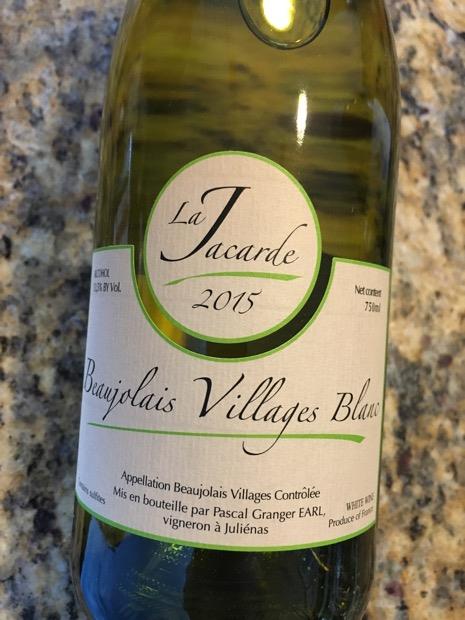 2015 Pascal Granger Beaujolais-Villages La Jacarde, France, Burgundy ...