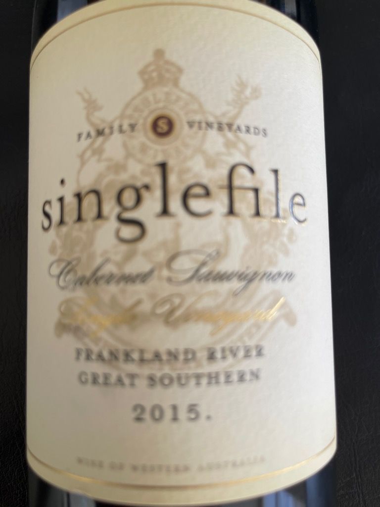 2016 Singlefile Estate Cabernet Sauvignon Single Vineyard, Australia ...