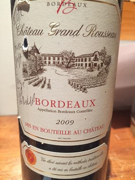 2008 Château Grand Rousseau, France, Bordeaux - CellarTracker