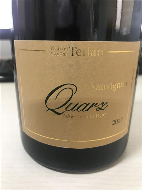 2017 Cantina Terlan Sauvignon Terlano Quarz, Italy, Trentino-Alto Adige ...