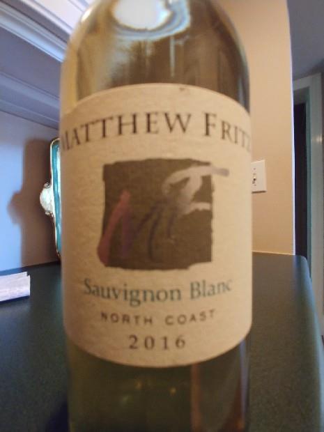 2016 Matthew Fritz Sauvignon Blanc, USA, California, North Coast ...