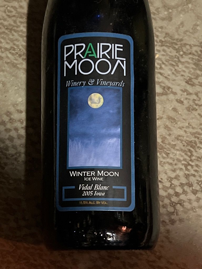 2005 Prairie Moon Winery Vidal Winter Moon Ice Wine, USA, Iowa ...