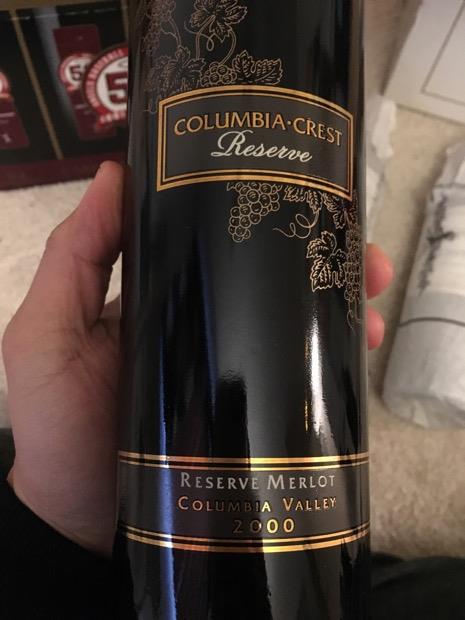 2000 Columbia Crest Merlot Reserve, USA, Washington, Columbia Valley ...