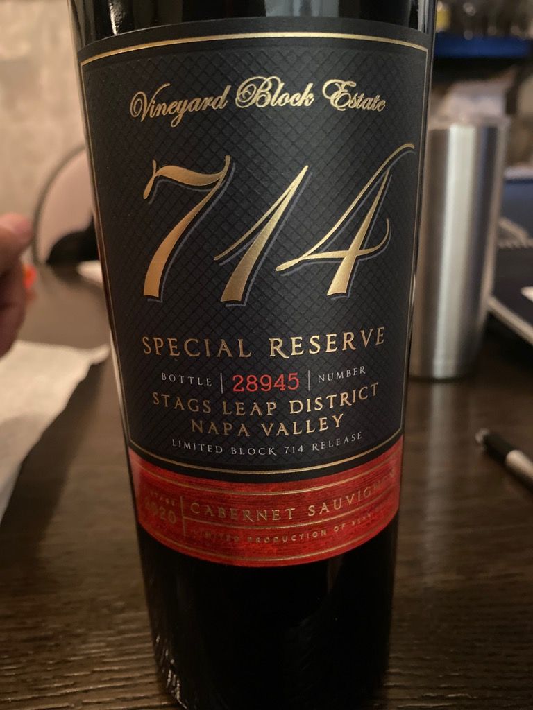 2017 Vineyard Block Estate Cabernet Sauvignon Block 716 Special Reserve ...