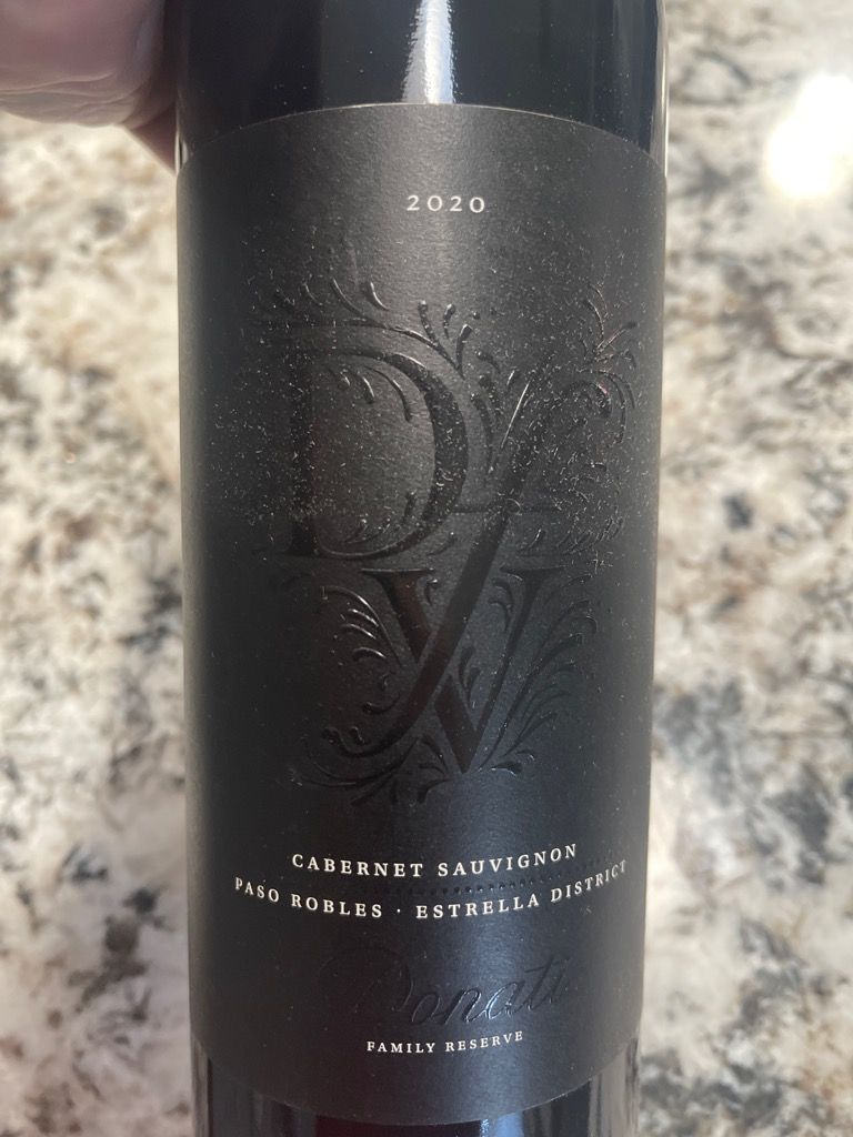 2020 Donati Family Vineyard Cabernet Sauvignon, USA, California ...