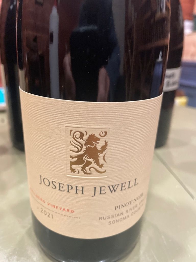 2021 Joseph Jewell Pinot Noir Hallberg Vineyard, USA, California ...