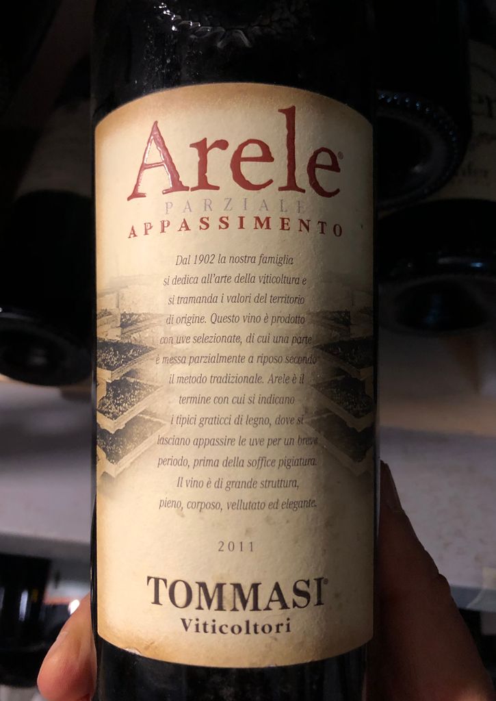 2011 Tommasi Arèle, Italy, Veneto, Veronese IGT - CellarTracker