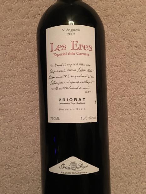 2016 Les Eres Priorat, Spain, Catalunya, Priorat - CellarTracker