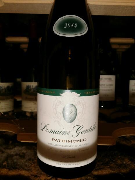 2012 Domaine Gentile Patrimonio Blanc, France, Corsica, Patrimonio ...