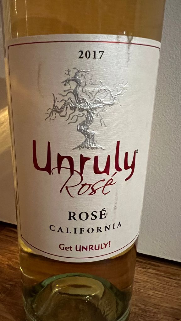 2017 Unruly Wine Cellars Rosé, USA, California, San Francisco Bay ...