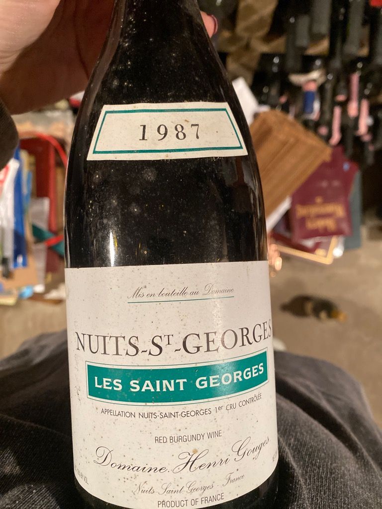 1987 Domaine Henri Gouges Nuits St. Georges 1er Cru Clos des Porrets St ...