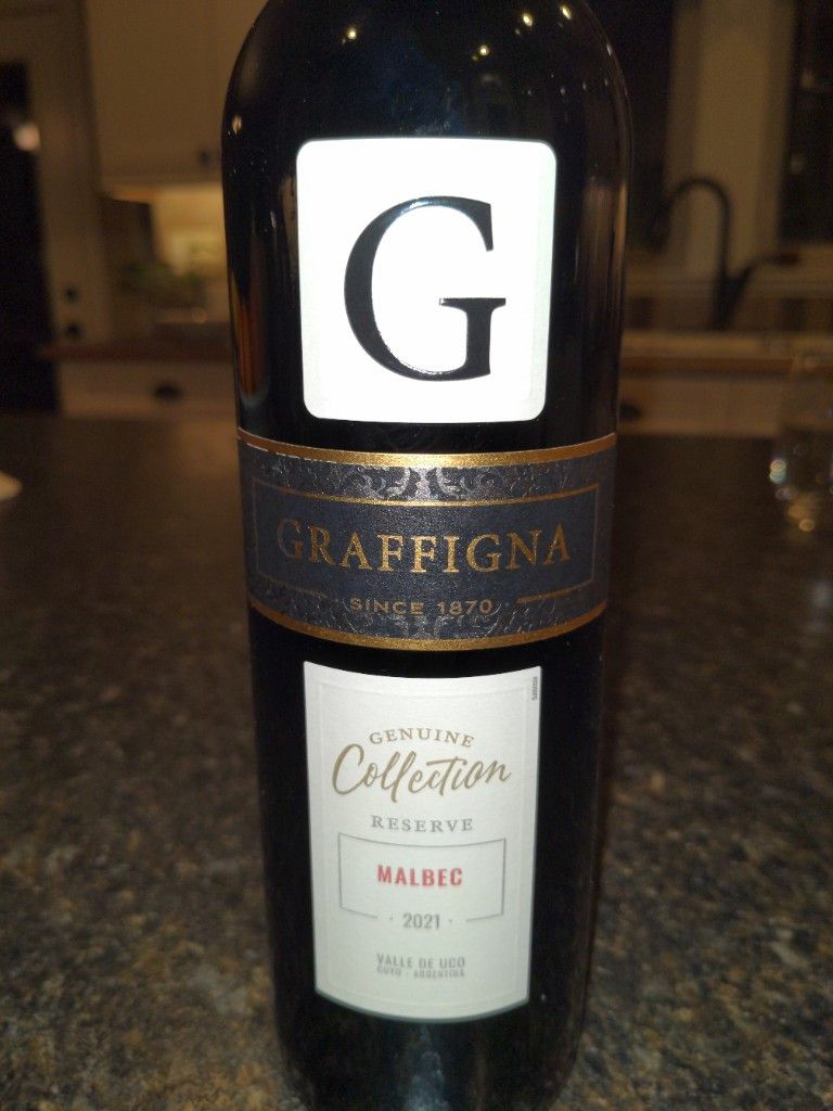 2021 Graffigna Malbec Reserve, Argentina, San Juan - CellarTracker