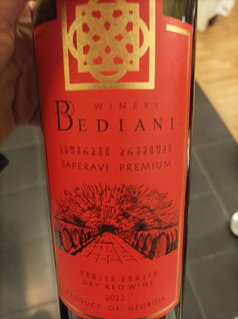 2022 Winery Bediani Saperavi Premium, Georgia, Kakheti - CellarTracker