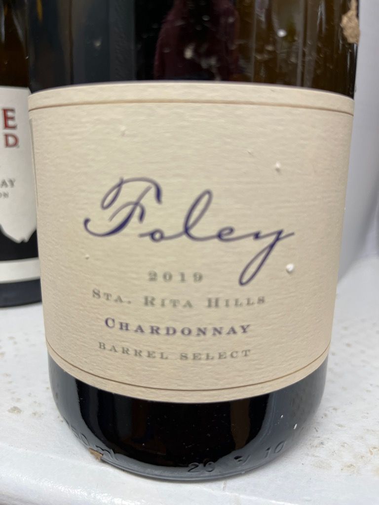 2019 Foley Estates Chardonnay Barrel Select Sta. Rita Hills, USA ...