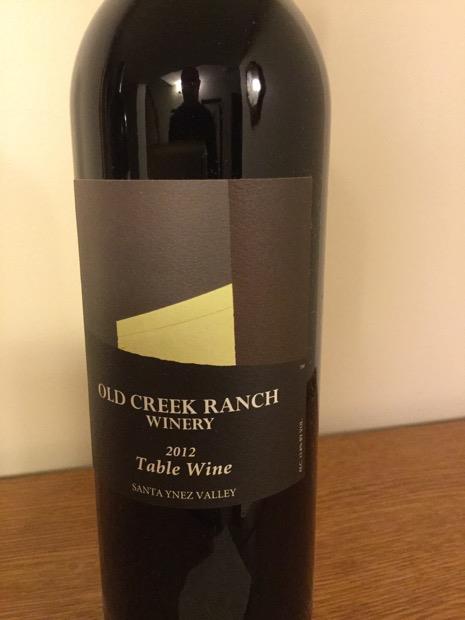2012 Old Creek Ranch Winery "Red Table Wine", USA, California, Central ...