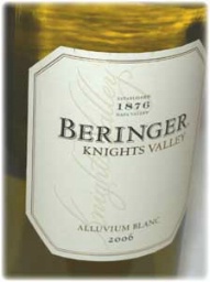 2006 Beringer Vineyards Alluvium Blanc, USA, California, Sonoma County ...
