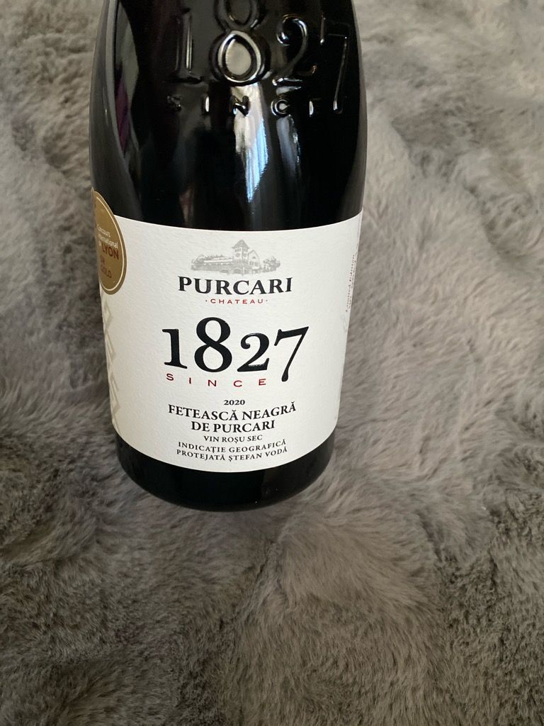 2020 Purcari 1827 Fetească Neagră de Purcari, Moldova, Ștefan Vodă ...