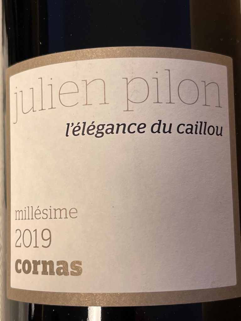 2020 Julien Pilon Cornas L'elégance du Caillou, France, Rhône, Northern ...