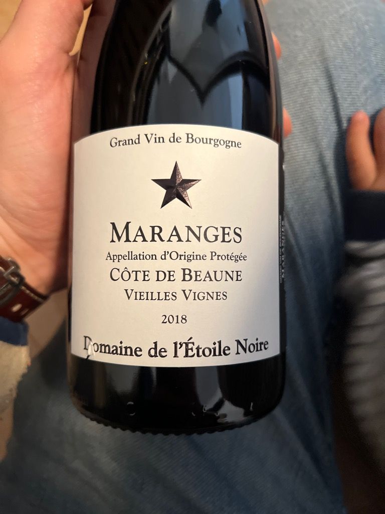 2018 Domaine de l'Étoile Noire Maranges Vieilles Vignes, France ...
