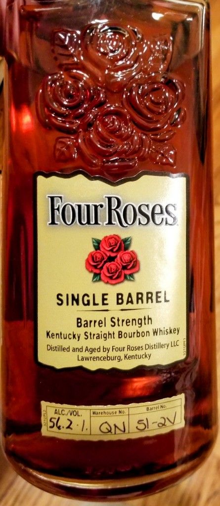 NV Four Roses Distillery Single Barrel (K&L Selection) #QN 51-2V 10yr ...