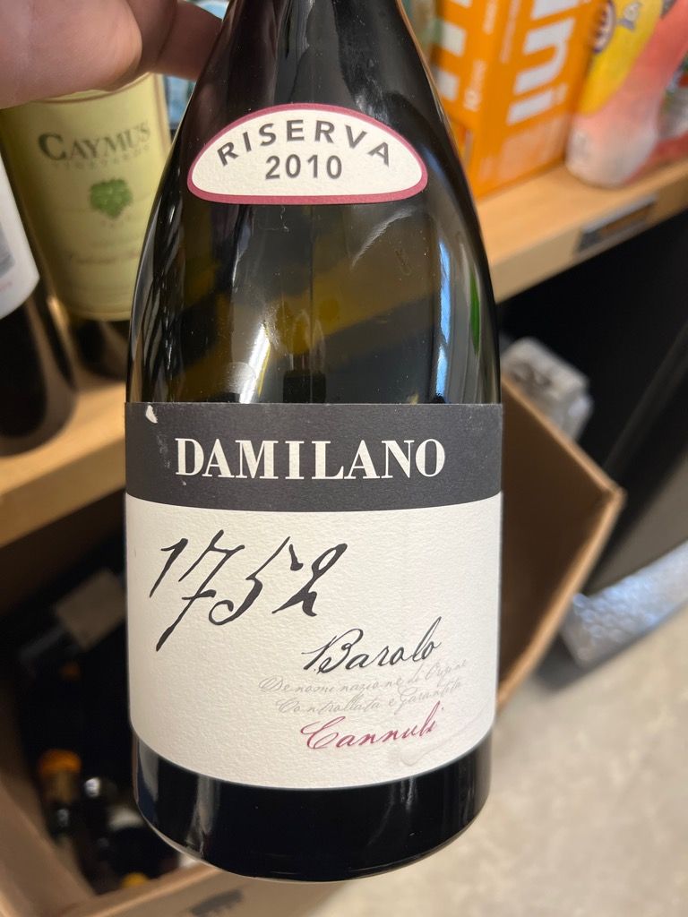 2010 Damilano Barolo Riserva 1752 Cannubi, Italy, Piedmont, Langhe ...