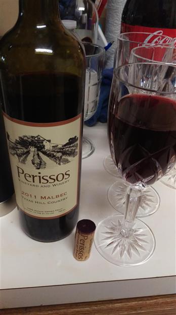 2012 Perissos Vineyard and Winery Malbec, USA, Texas, Texas Hill ...