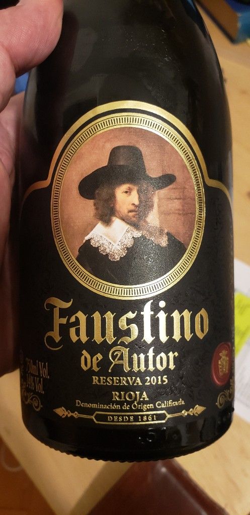 2015 Faustino Rioja Faustino de Autor Reserva Especial, Spain, La Rioja ...