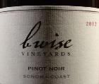 2011 B. Wise Vineyards Pinot Noir Lucky Well Vineyard, USA, California ...