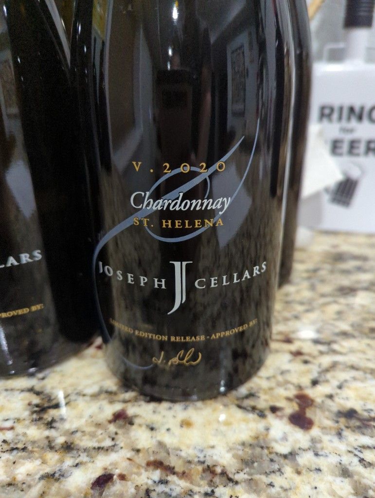 2021 Joseph Cellars Chardonnay Limited Edition Release St. Helena, USA ...