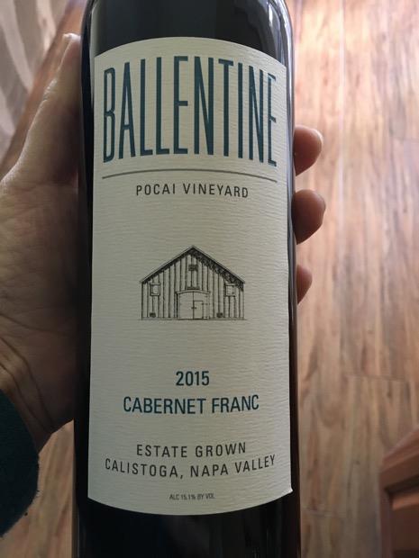 2015 Ballentine Vineyards Cabernet Franc Pocai Vineyard, USA ...