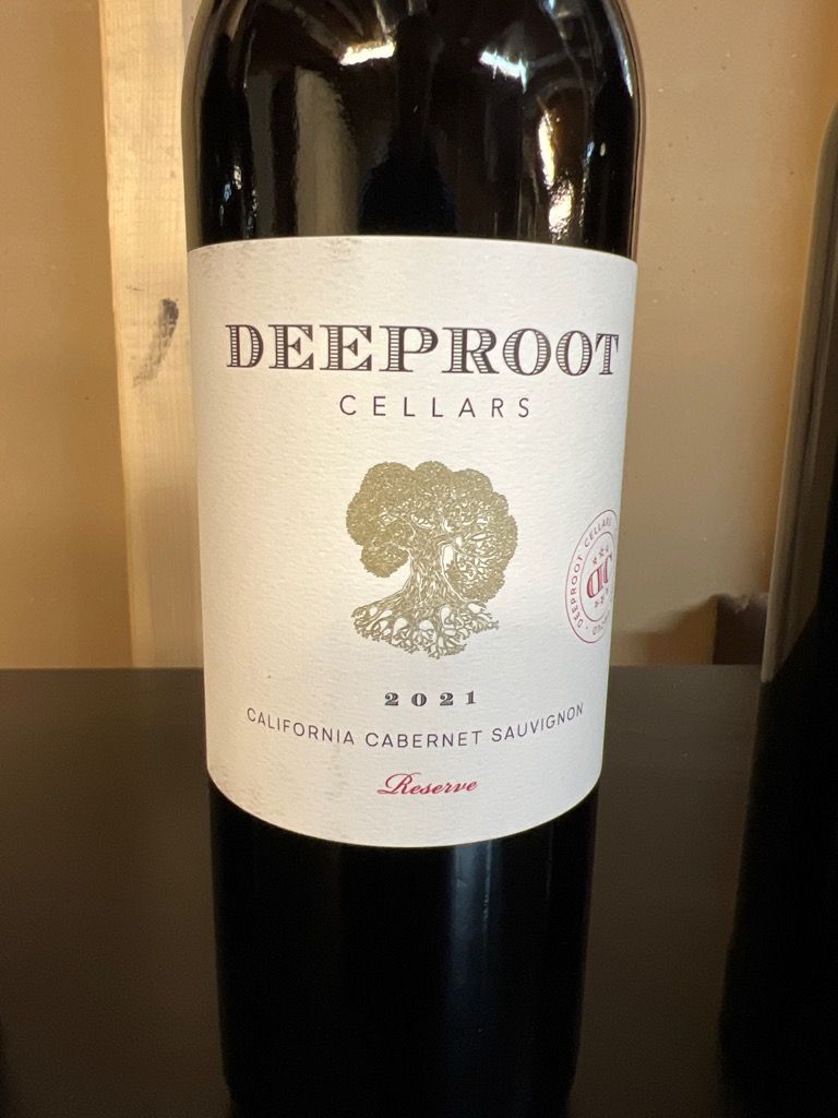 2021 Deeproot Cellars Cabernet Sauvignon Reserve, USA, California ...