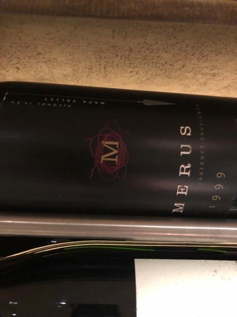1999 Merus Cabernet Sauvignon, USA, California, Napa Valley - CellarTracker