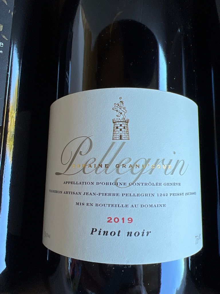 2020 Jean-Pierre Pellegrin Pinot Noir, Switzerland, Genève - CellarTracker